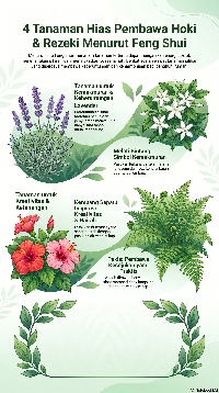 Infografis: 4 Tanaman Hias yang Bisa Menarik Hoki ke Rumah Menurut Feng ...