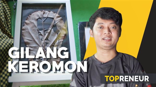 Lukisan Gilang Keromon yang Menghasilkan Siluet Daun