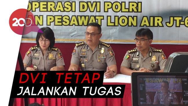 Evakuasi Dihentikan, Tim DVI Polri Lanjut Identifikasi Korban Lion Air