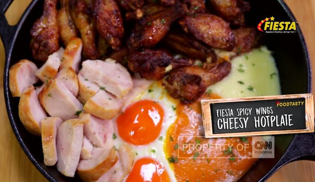 Resep Fiesta Spicy Wings Cheesy Hotplate