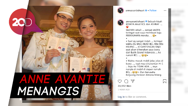 Anne Avantie Kenang Kisah Kebaya Akad Nikah BCL-Ashraf Sinclair