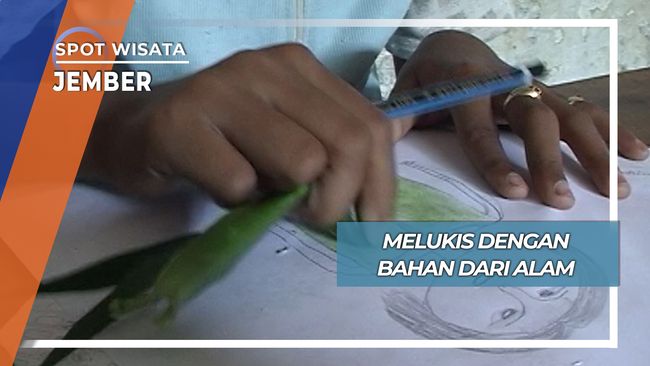 Melukis dengan Bahan dari Alam, Jember