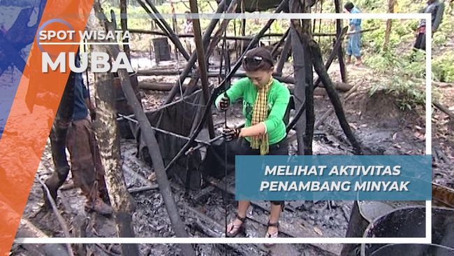 Melihat Aktivitas Penambang Minyak di Desa Sungai Angit, Muba