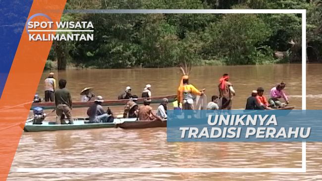 Tradisi Perang Di Atas Perahu Suku Dayak, Kalimantan