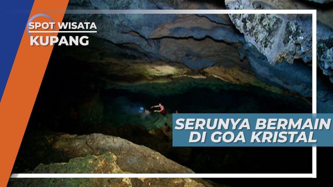 Kolam Jernih di Goa Kristal Kupang Bisa Tembus Hingga ke Laut