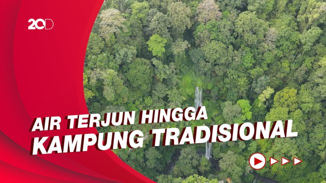 Pesona Desa Wisata Senaru Lombok dari Ketinggian