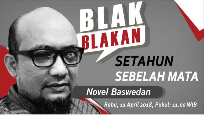 Blak-blakan Novel Baswedan Setahun Sebelah Mata
