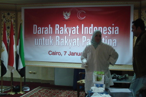 WNI di Mesir Sumbang Darah untuk Rakyat Palestina