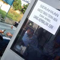 Karcis Bukti Pembayaran Tol yang Tidak Aktual