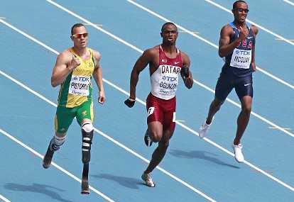 Dua Kaki Diamputasi Berani Balapan dengan Pelari Normal