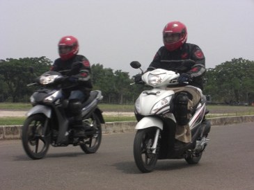 Test Ride Honda Supra X 125 dan Spacy Helm In Versi Injeksi