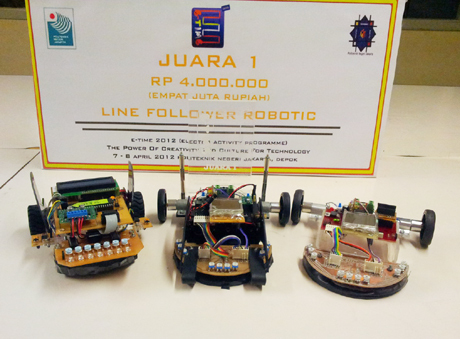 Binus Juarai Kompetisi Line Follower Robot