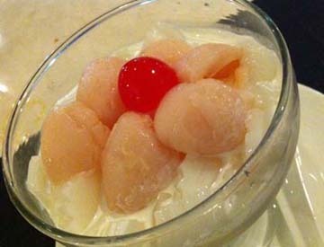 Resep Puding: Puding Almond Leci
