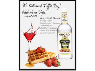 Pertama Kali Diperkenalkan Vodka Dengan Rasa Waffle