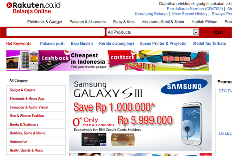 Lewat Rakuten, Produk Jepang Siap Serbu Pasar Indonesia