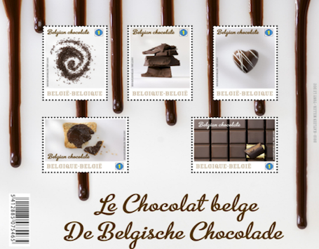 Seri Perangko Cokelat Ini Punya Rasa dan Aroma Asli Cokelat