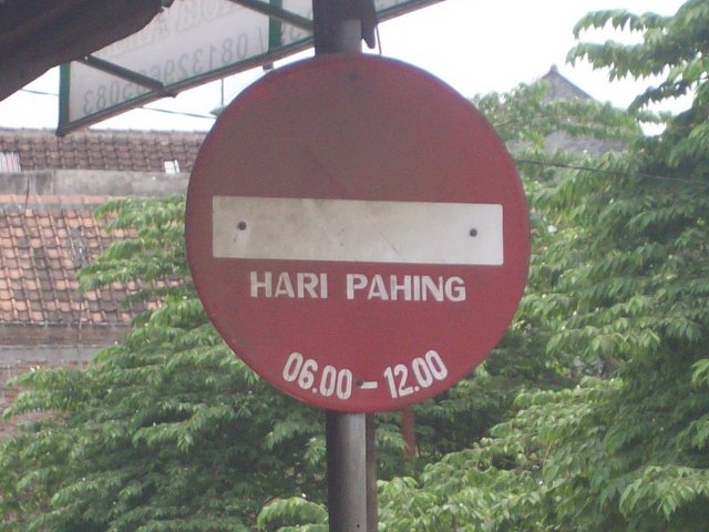 Rambu Khusus Orang Jawa