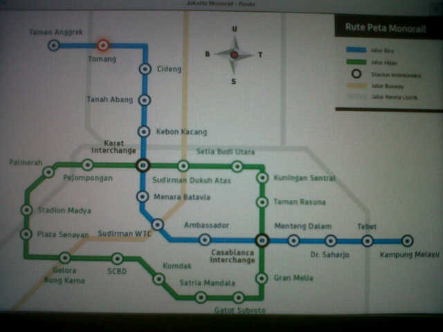 Mau Tahu Monorel Jakarta Lewat Mana Saja, Nih Rutenya