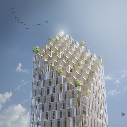 Unik! Menara Pencakar Langit Ini Terbuat dari Kayu