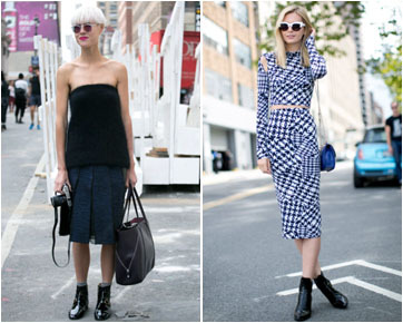 Rok Midi Jadi Tren Fashionista di New York Fashion Week