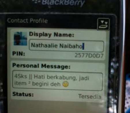 Status BBM Terakhir Natali: Hati Berkabung