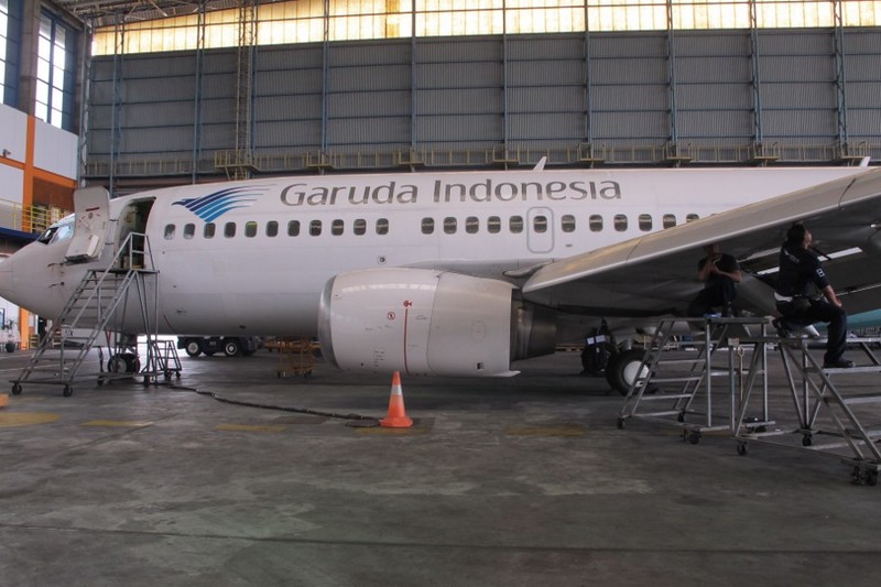 Mengintip Isi 'Bengkel' Garuda Indonesia