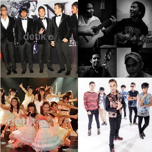 10 Grup Band, Grup Vokal dan Boyband Indonesia Ter-HOT