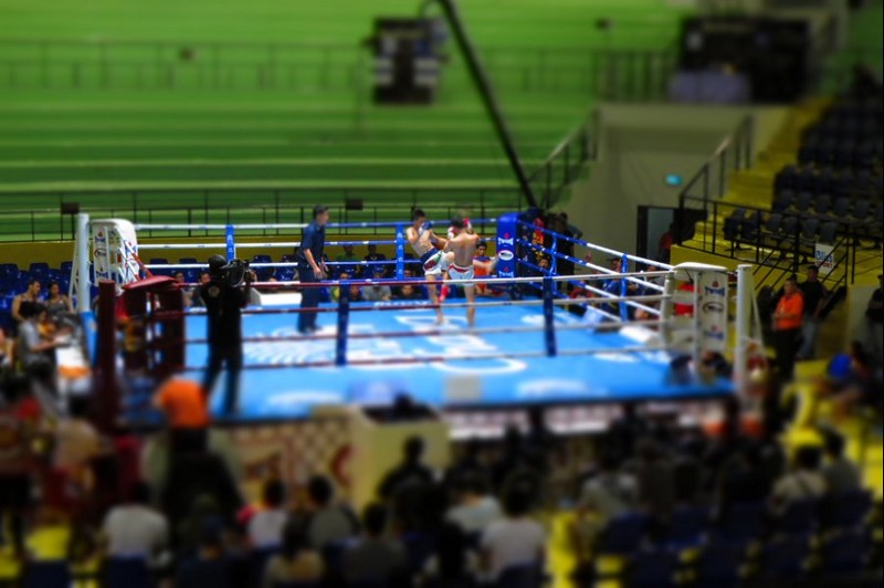 Simsalabim! Stadion Thai Boxing di Bangkok Jadi "Miniatur"