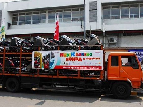 Honda Siapkan 5 Truk Angkut Motor Pemudik