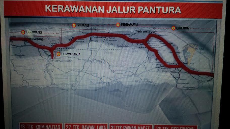 Ada 31 Titik Macet di Pantura yang Perlu Diwaspadai