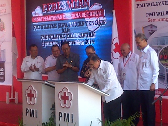 JK Resmikan Pusat Pelayanan Bencana PMI Jateng dan Kalimantan di Semarang
