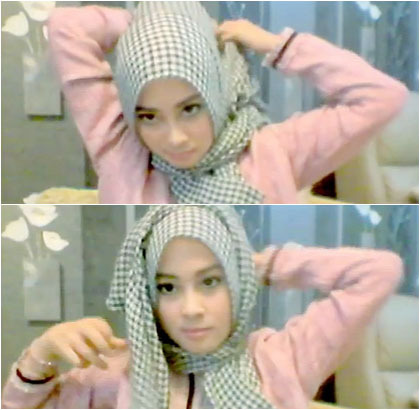 Tutorial Hijab Hanya 1 Menit Ala Personil 'Noura' Nina Septiani