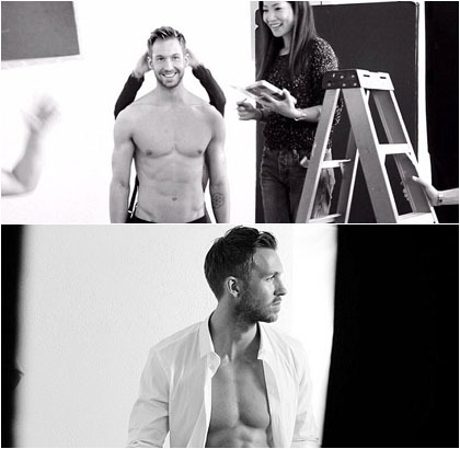Foto: Tampannya Calvin Harris Tampil Perdana Jadi Model Emporio Armani