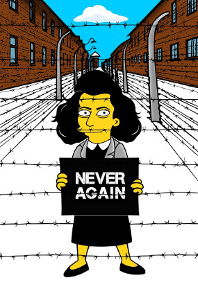Anne Frank ala The Simpsons Karya AleXsandro Palombo