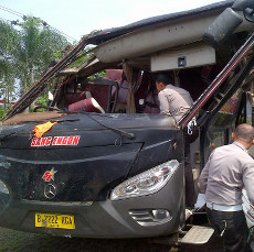 Kecelakaan Bus Sang Engon, Sopir Kelelahan Tanpa Pengganti