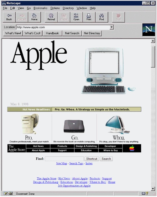 Nostalgia Situs Jadul Apple & Google