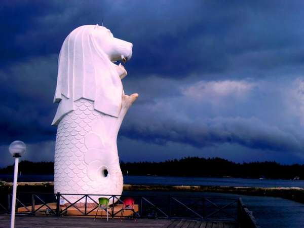 Sudah Tahu? Patung Merlion Singapura Ada di Kalimantan