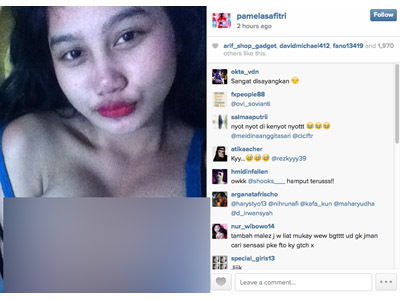 Heboh Foto Topless Mirip Pamela 'Duo Serigala'