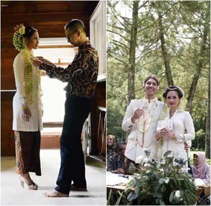 Foto: Ini Dia Kebaya Klasik yang Dipakai Andien di Hari Pernikahannya