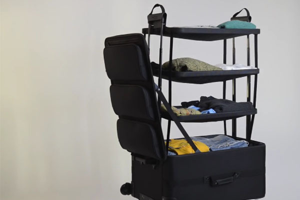 Canggih! Koper Ini Bisa Diubah Jadi Rak Pakaian