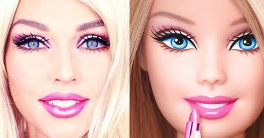 Wanita Ini Bertransformasi Jadi Barbie Dalam Waktu 90 Detik
