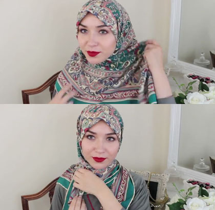 Tutorial Hijab Segiempat untuk Tampil Profesional
