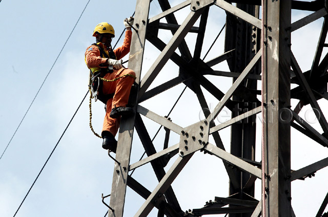 Tim PDKB PLN Ganti Isolator 150.000 Volt