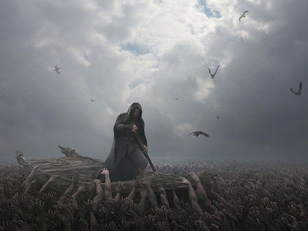 Seram! Ilustrasi Surealis Seniman Tiongkok Ini Bikin Ngeri