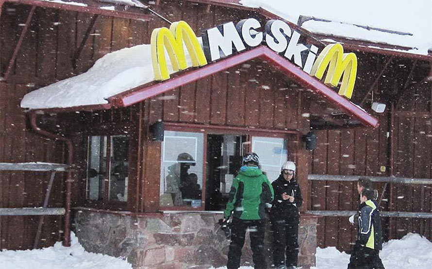 Ini Dia McSki, Gerai McDonald's di Arena Ski Lindvallen