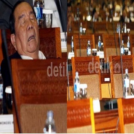 Pemandangan Sidang Paripurna, Anggota DPR Tidur Hingga Kursi Kosong