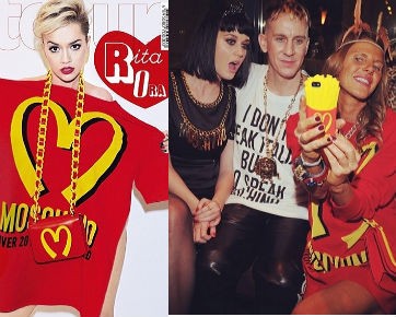 Baju McDonald ala Moschino Jadi Tren, Dipakai Anna Dello Russo & Rita Ora