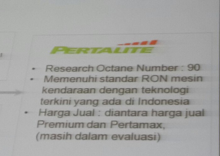 Ini Dia Pertalite, Bensin Baru yang Dijual Pertamina Bulan Depan