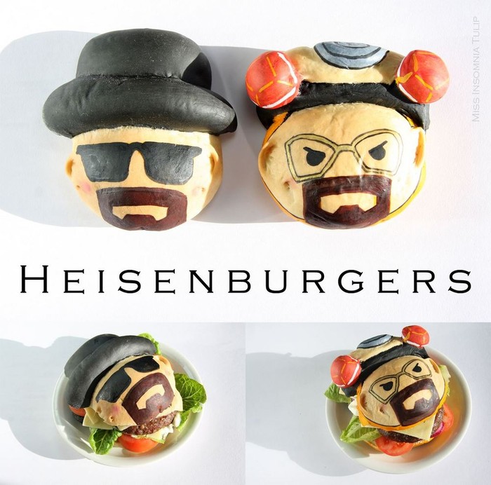 Nyam! Lucunya Burger Berwajah Walter White dari Serial 'Breaking Bad'