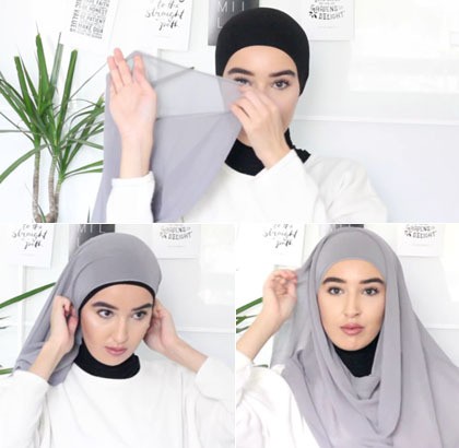 Tutorial Hijab Pashmina Sifon